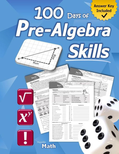 Pre-Algebra Skills: (Grades 6-8) Middle School Math Workbook ...