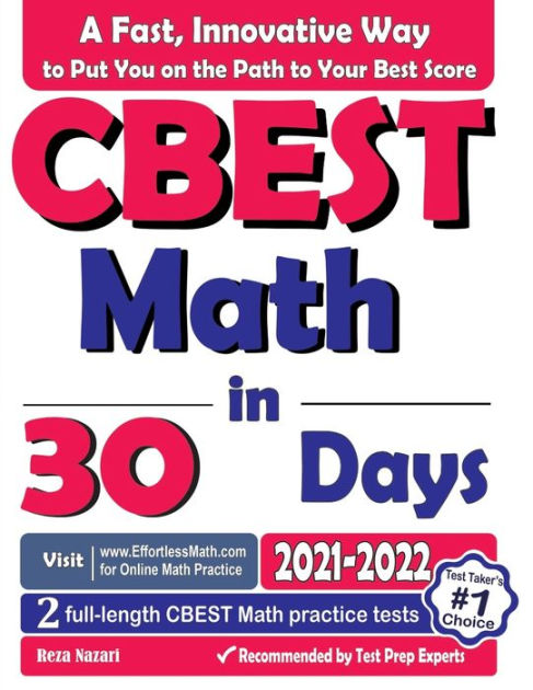 CBEST Math in 30 Days: The Most Effective CBEST Math Crash Course by ...