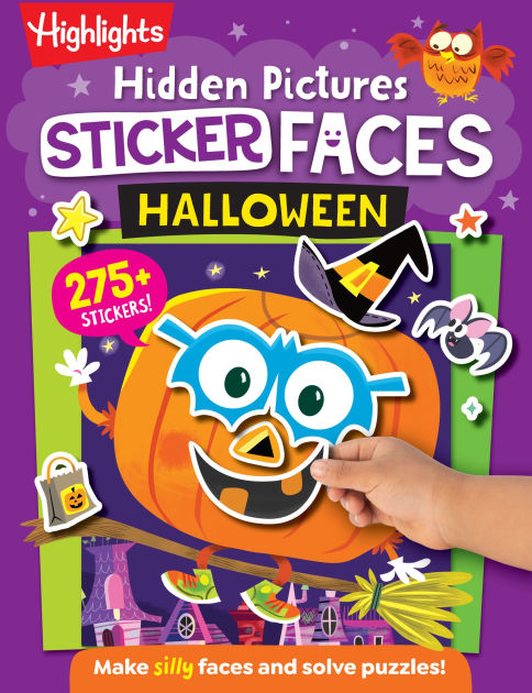 Hidden Pictures Sticker Faces: Halloween: Halloween Crafts Activity ...