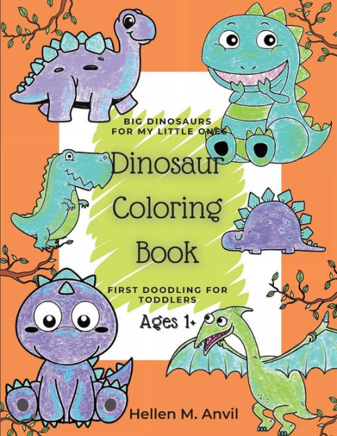 Dinosaur Coloring Book: Dino Coloring Book Easy Coloring Pages for ...