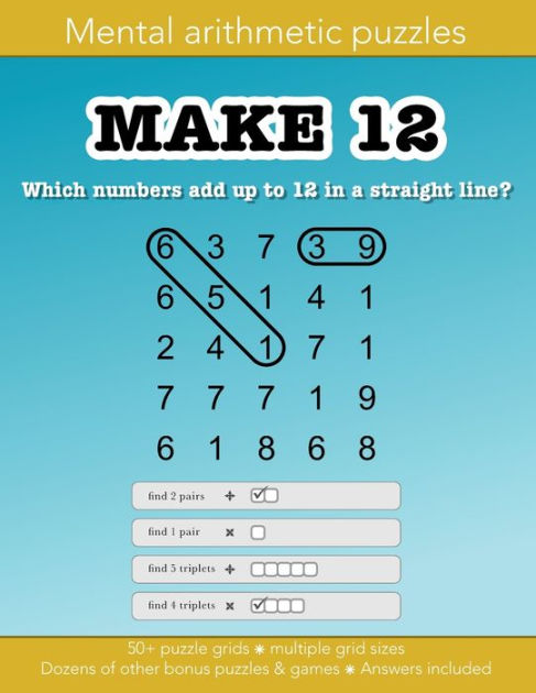 Make 12 mental arithmetic number puzzles and other games: over 50 ...