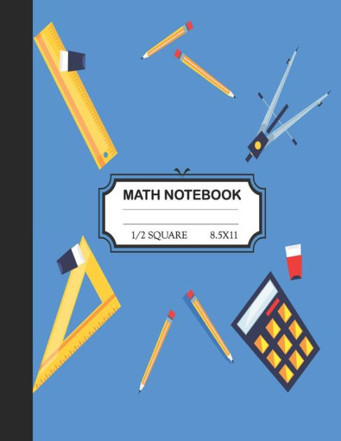 Math Notebook 1 2 Inch Square Graph Paper Pages And White Paper kids math-notebook-1-2-inch-square-graph-paper-pages-and-white-paper-kids