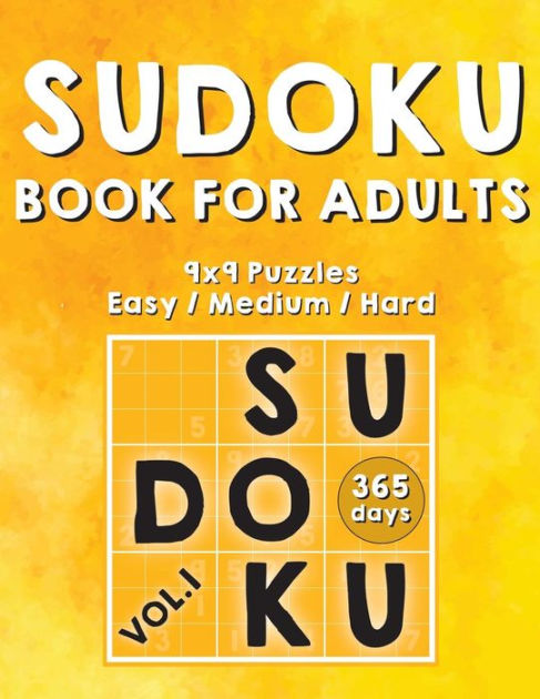 Sudoku Books For Adults: 365 Days Of Sudoku Book - Activity Book For ...