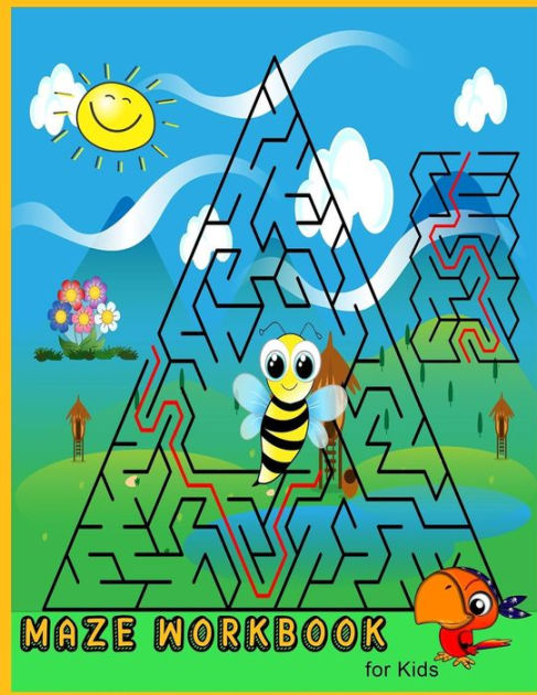 Maze Workbook for kids: Activity book for children age 4-8, Game book ...