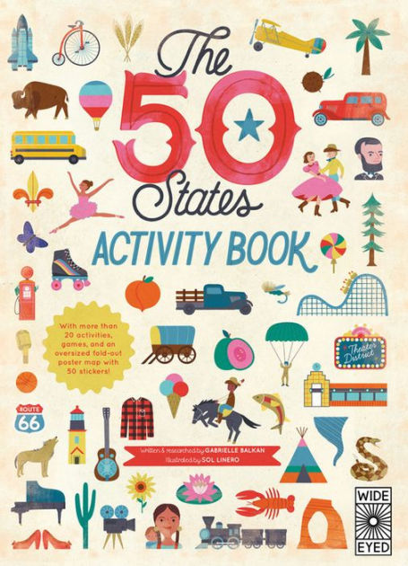 The 50 States: Activity Book: Maps of the 50 States of the USA by ...