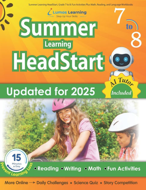 Summer Learning HeadStart, Grade 7 to 8: Fun Activities Plus Math ...