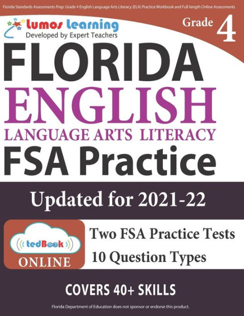 Florida Standards Assessments Prep: Grade 4 English Language Arts ...