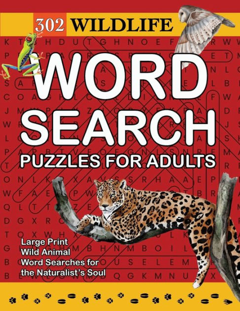 302 Wildlife Word Search Puzzles for Adults: Wild Animal Word Searches ...