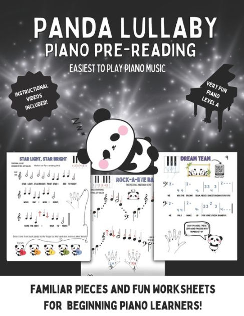 Panda Lullaby: Piano Pre-Reading Pieces for Beginners by Judy ...
