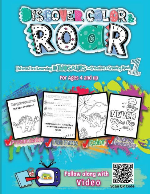 Discover, Color and ROAR No 1: Interactive Learning DINOSAURS for ...
