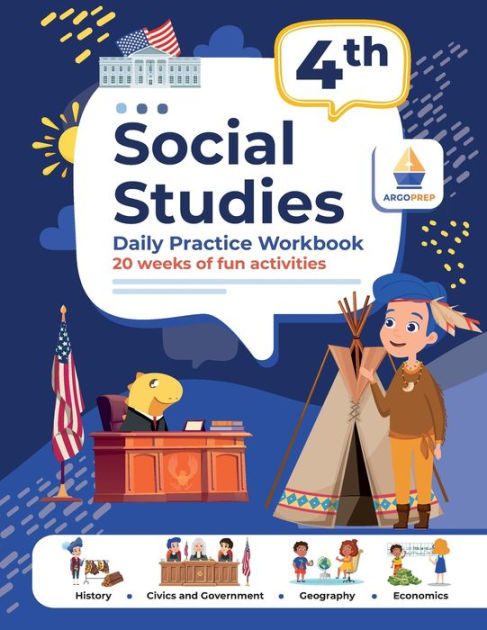 4th Grade Social Studies: Daily Practice Workbook 20 Weeks of Fun ...