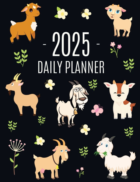 Goat Planner 2025: Daily Organizer: January-December (12 Months ...