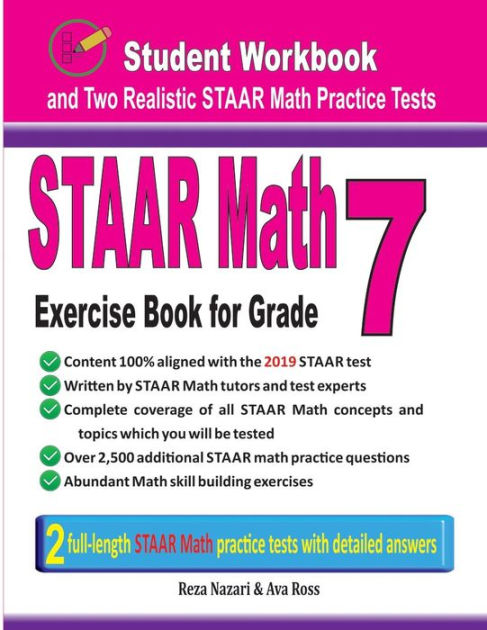STAAR Math Exercise Book for Grade 7: Student Workbook and Two ...