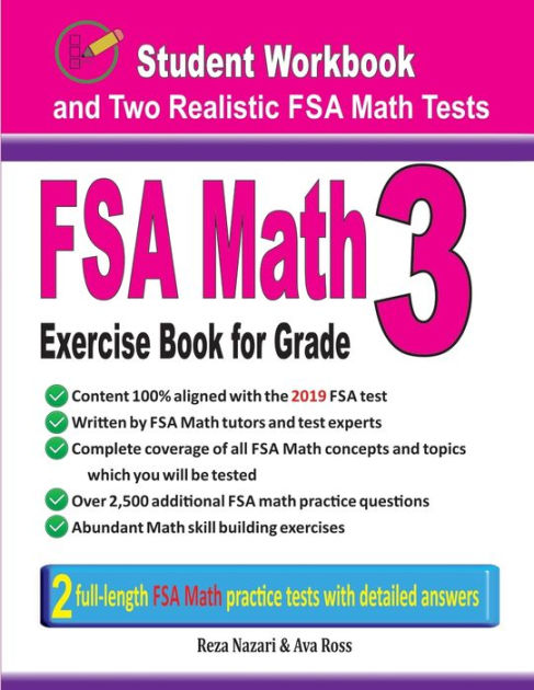 FSA Math Exercise Book for Grade 3: Student Workbook and Two Realistic ...