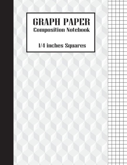 Graph Paper Composition Notebook 1 4 Inches Squares Large Print 8
