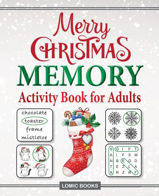 Merry Christmas Memory Activity Book for Adults: Filled with Fun Memory ...