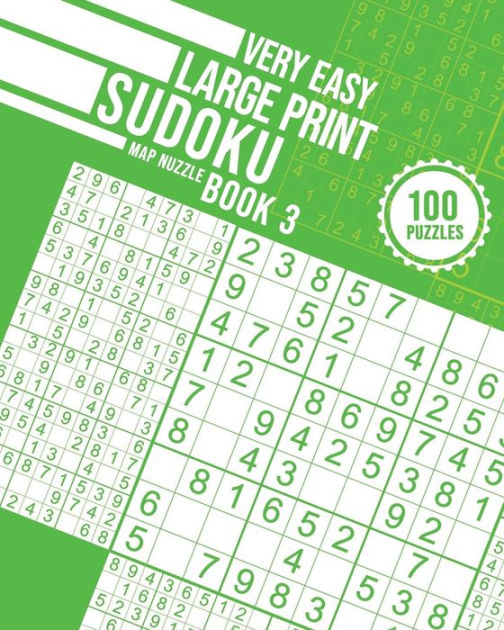 Very Easy Large Print Sudoku Book 3 by Map Nuzzle, Paperback | Barnes ...