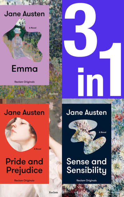 Jane Austen: Three Novels in One (3in1-Bundle). Emma, Pride and ...
