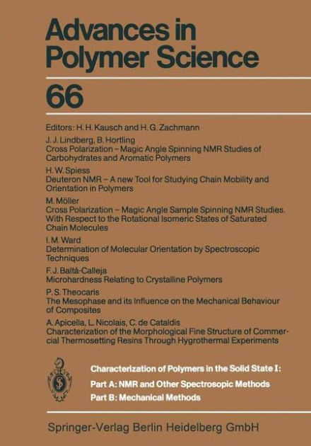 Characterization Of Polymers In The Solid State I Part A Nmr And