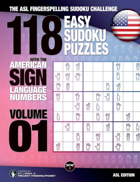 118 Easy Sudoku Puzzles With the American Sign Language Numbers: The ...