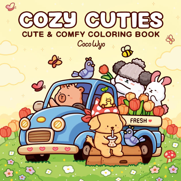 Cozy Cuties: Coloring Book for Adults and Kids by Coco Wyo, Paperback | Barnes & Noble®