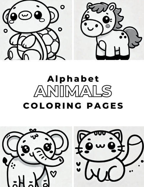 Alphabet Animals: Coloring Fun from A to Z: by Orchidpaperpress ...