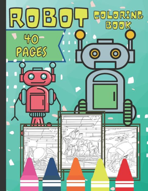 Robot Animals Coloring Book: Animals Coloring Book for Little Hands Age ...
