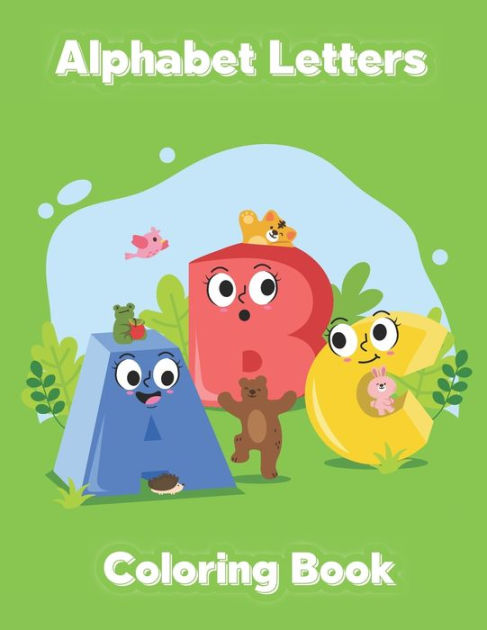 Alphabets Letters With Animals Coloring Book: For Kids, Boys, Girls ...