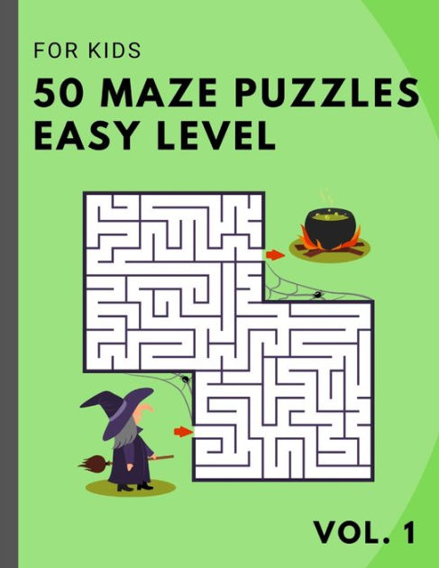 Maze Puzzle EASY Level for KIDS - vol. 1: 50 Maze Puzzles Easy Level ...