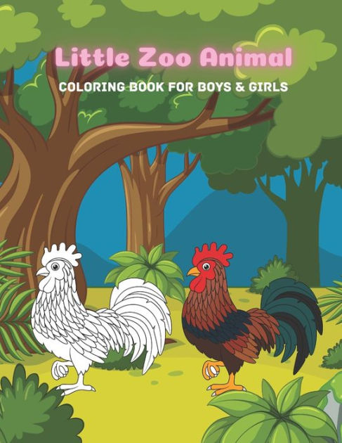 Little Zoo Animal - Coloring Book For Boys & Girls by Laura Whalley ...