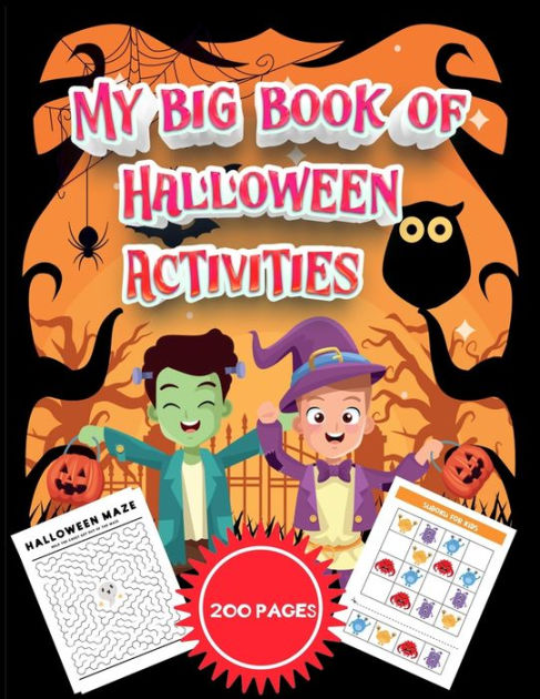 My big book of Halloween Activities: 100+ Coloring Pages,Puzzle,Word ...
