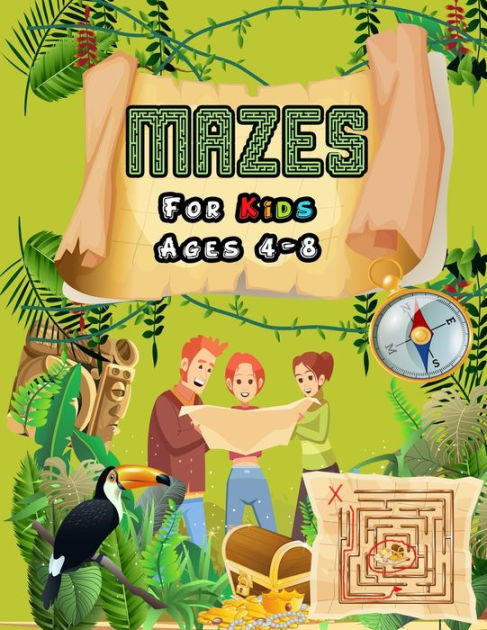 Mazes For Kids Ages 4-8: Maze Activity Book (fun activities for kids) 4 ...