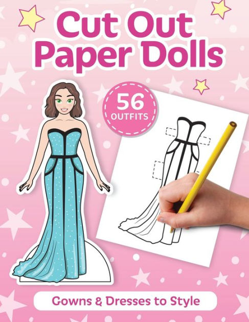 Cut Out Paper Dolls: 56 Gowns and Dresses Coloring Book by Lucky Designs Company Inc, Paperback ...