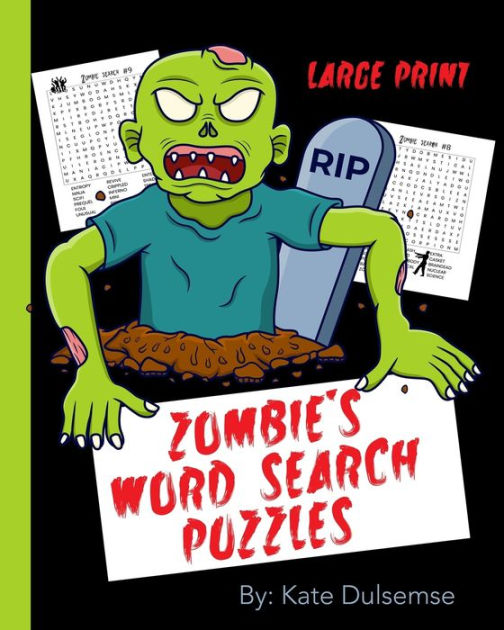 Zombie Word Search Printable Pdf - Word Search Maker