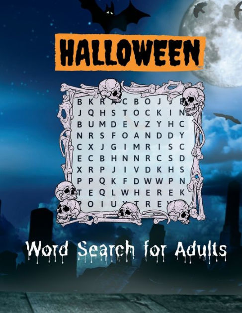 Halloween Word Search Puzzle Book for Adults and Teens Large Print ...