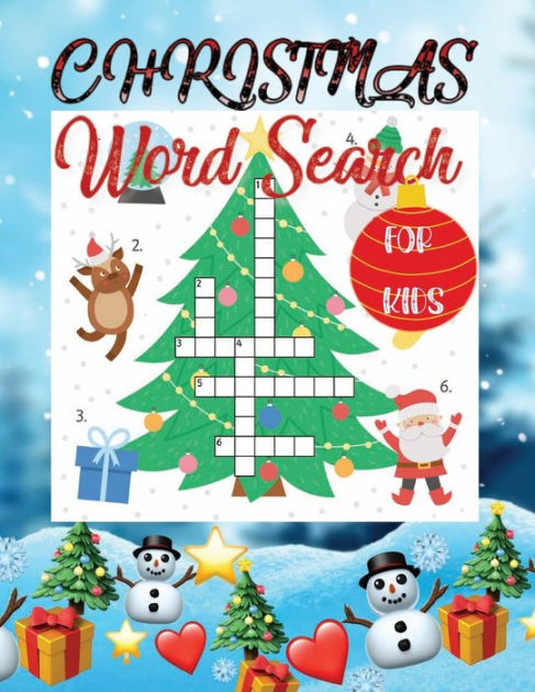 Christmas -Word Search for Kids: 40 Christmas Word Finder Puzzle with ...