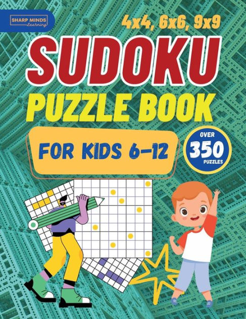 Sudoku Puzzle Book for Kids: Large Print Sudoku Puzzles with solutions for kids ages 6-12 by ...