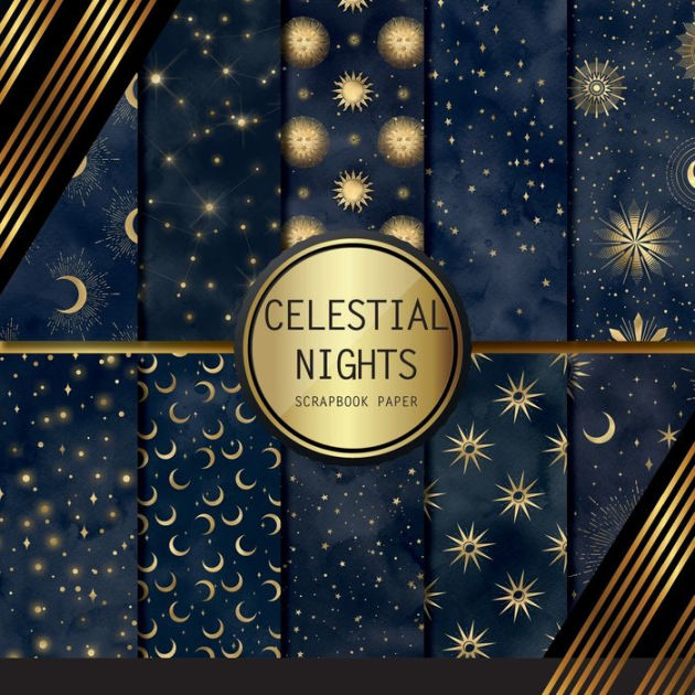 Celestial Nights Scrapbook Paper: Double Sided Craft Paper For Card Making, Origami & DIY ...