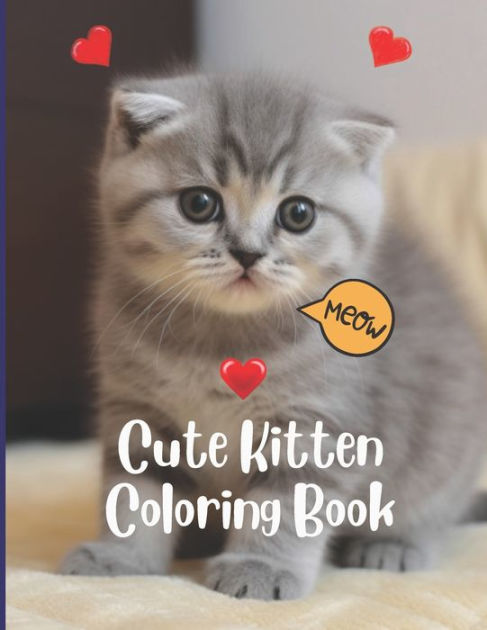 Cute Kitten Coloring Book for Kids by Alan Chan, Paperback | Barnes ...