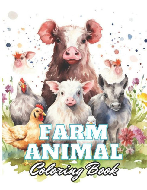 Farm Animal Mandala Coloring Book: 100+ New and Exciting Designs for ...