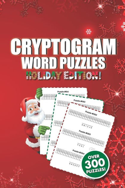 Cryptogram Word Puzzle Book: Holiday Edition by Quiley Creative ...
