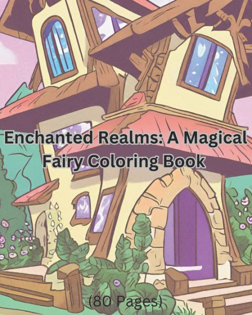 Enchanted Realms: A Magical Fairy Coloring Book by Trapp, Paperback ...