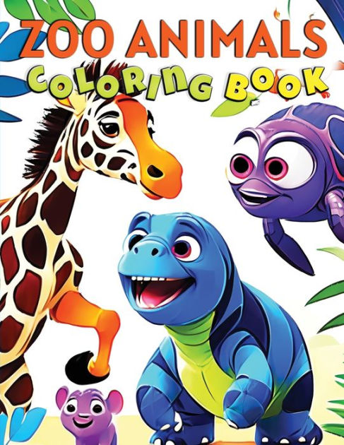 ZOO Animals Coloring Book for Kids: Zookeeper's Playground Coloring ...