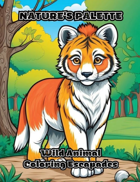 Nature's Palette: Wild Animal Coloring Escapades by Colorzen, Paperback ...