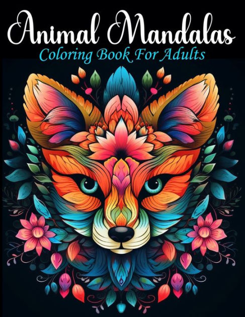 Animal Mandalas: Coloring Book For Adults by Hawkins M D, Paperback ...