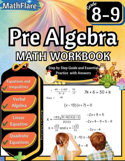 Pre Algebra Workbook 8th and 9th Grade: Pre Algebra Workbook Grade 8-9 ...