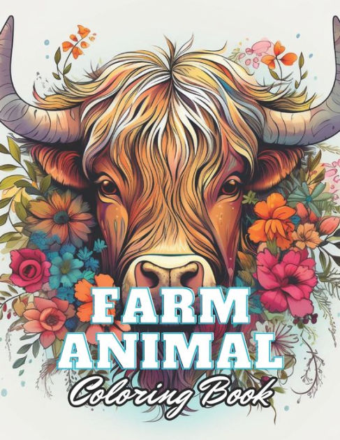 Farm Animal Mandala Coloring Book: 100+ Unique and Beautiful Designs ...