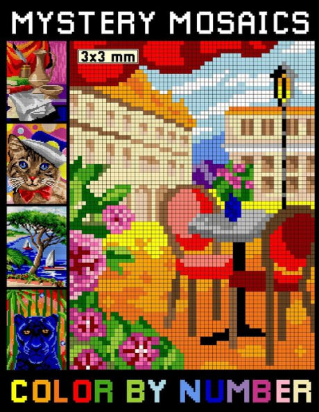 Mystery Mosaics Color By Number: An Adult Coloring Book with Fun, Easy ...