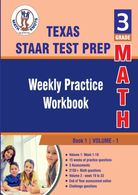 Texas State (STAAR) Test Prep: 3rd Grade Math : Weekly Practice ...