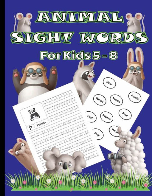 Animal Sight Words For Kids 5-8: Word Recognition Practice by 4ls Works ...